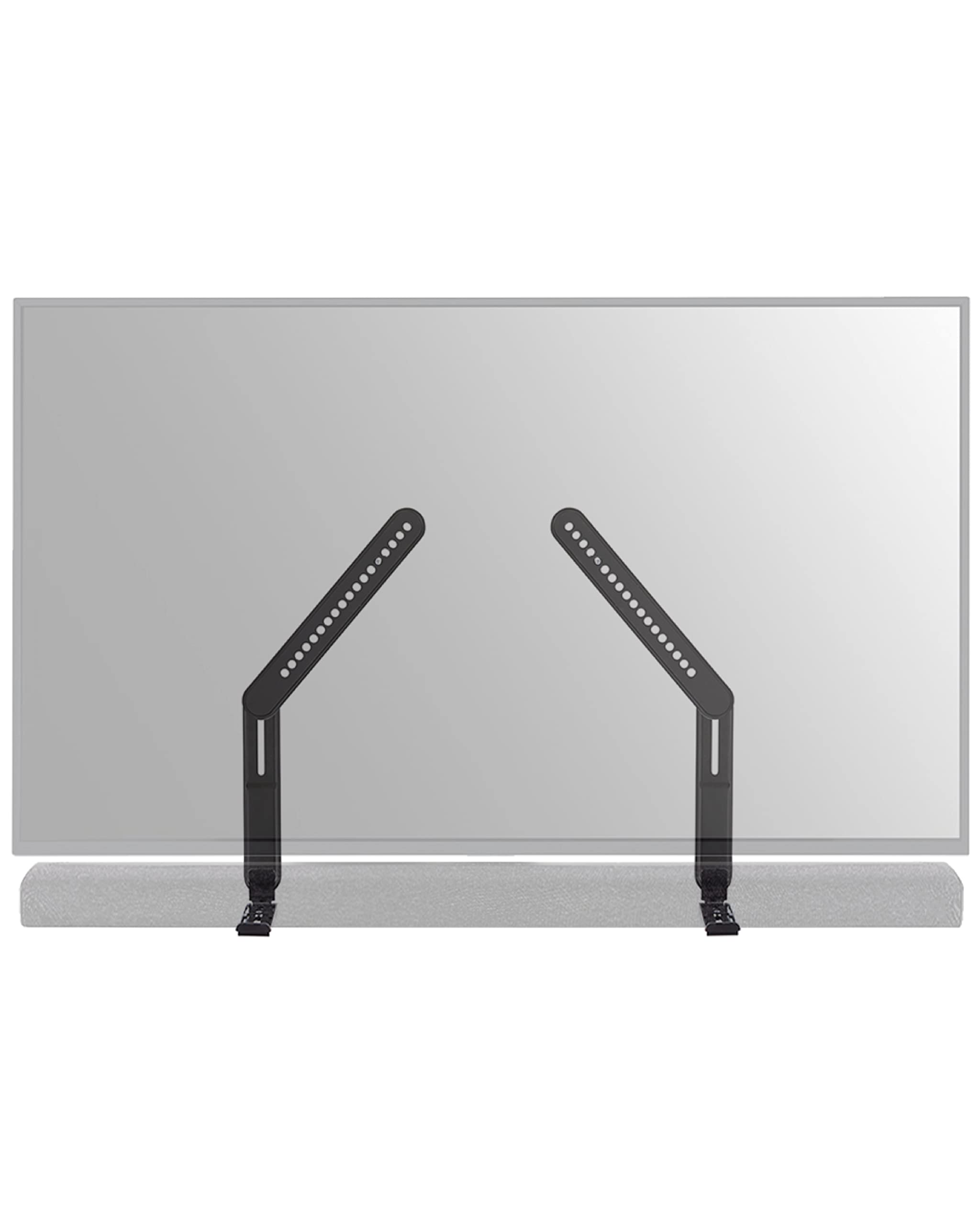 Sanus Universal Soundbar TV Mount Kit for Mounting Soundbars Under TV - Fits Most Sound Bars Up to 15 Lbs - Easy Install & Full Motion Capability - SOA-SBM2