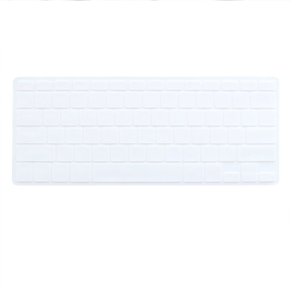 ProElife Ultra Thin Silicone Keyboard Protector Cover Skin for Apple Wireless Keyboard with Bluetooth MC184LL/B (Model A1314, U.S Layout) (Not Fits Magic Keyboard), Transparent