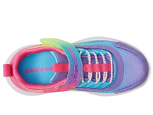 Skechers Kids Girls Dreamy Dancer-Ultra Rainbow Sneaker, Lavender/Multi, 2 Little Kid