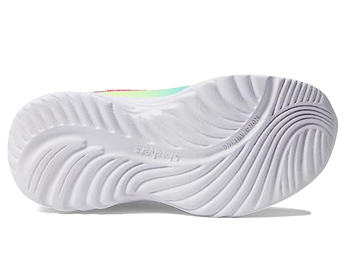 Skechers Kids Girls Dreamy Dancer-Ultra Rainbow Sneaker, Lavender/Multi, 2 Little Kid