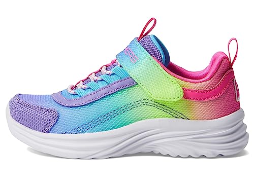 Skechers Kids Girls Dreamy Dancer-Ultra Rainbow Sneaker, Lavender/Multi, 2 Little Kid