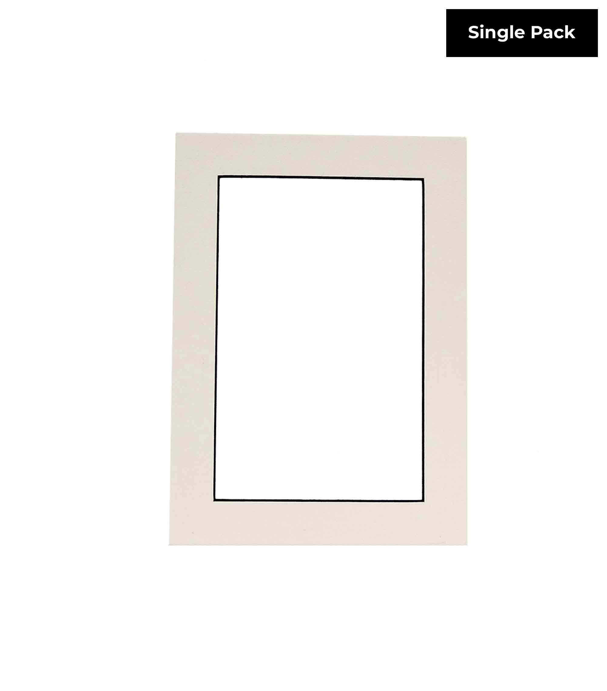 24x36 Mat Bevel Cut for 22x30 Photos - Acid Free White with Black Core Precut Matboard - for Pictures, Photos, Framing - 4-ply Thickness