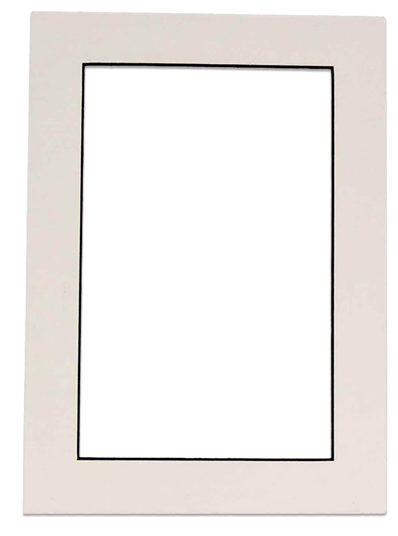 24x36 Mat Bevel Cut for 22x30 Photos - Acid Free White with Black Core Precut Matboard - for Pictures, Photos, Framing - 4-ply Thickness