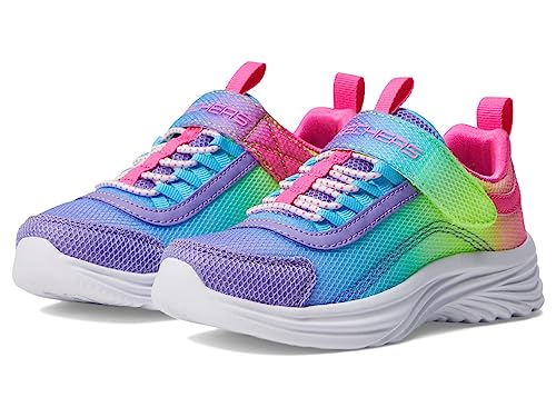 Skechers Kids Girls Dreamy Dancer-Ultra Rainbow Sneaker, Lavender/Multi, 2 Little Kid
