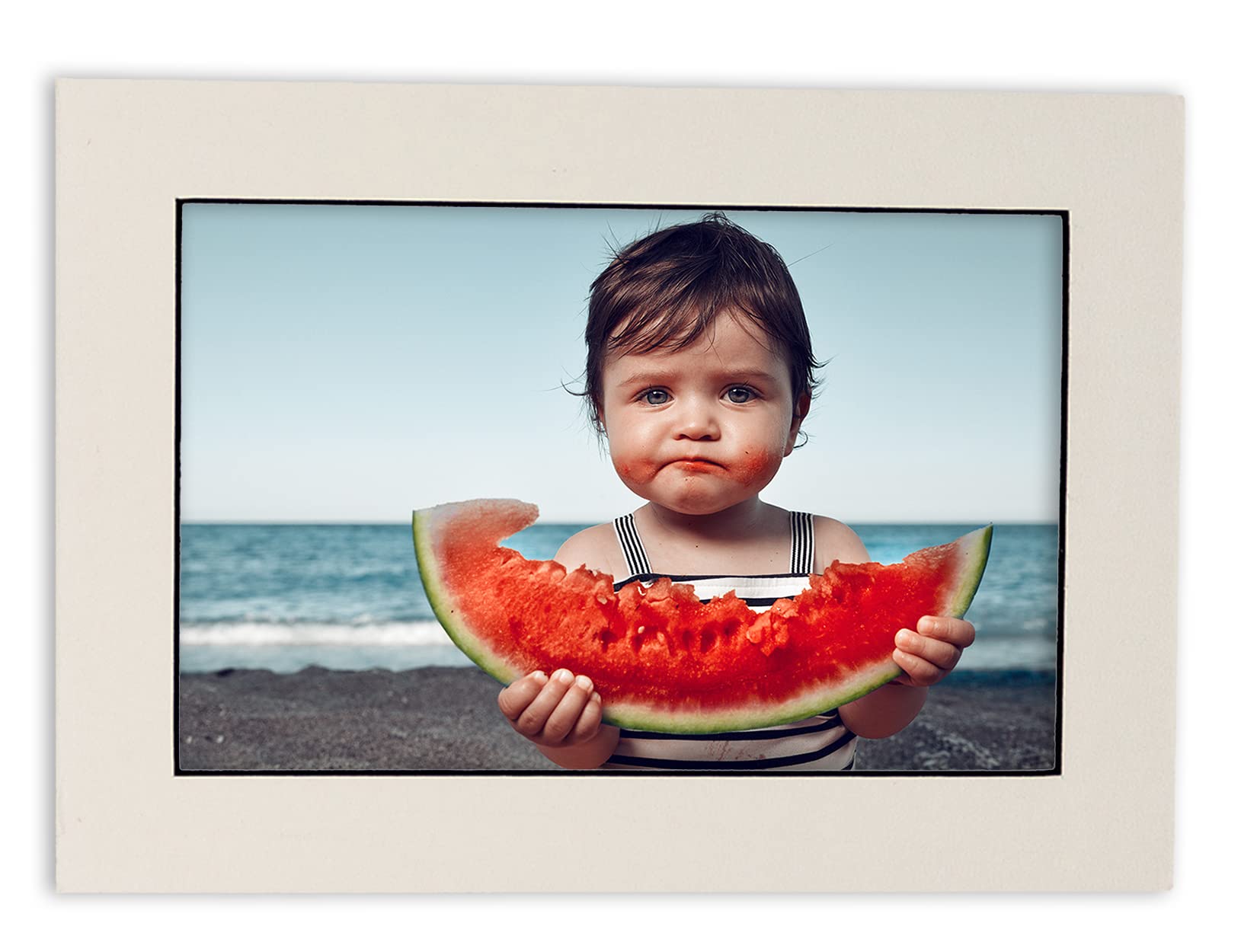 24x36 Mat Bevel Cut for 22x30 Photos - Acid Free White with Black Core Precut Matboard - for Pictures, Photos, Framing - 4-ply Thickness