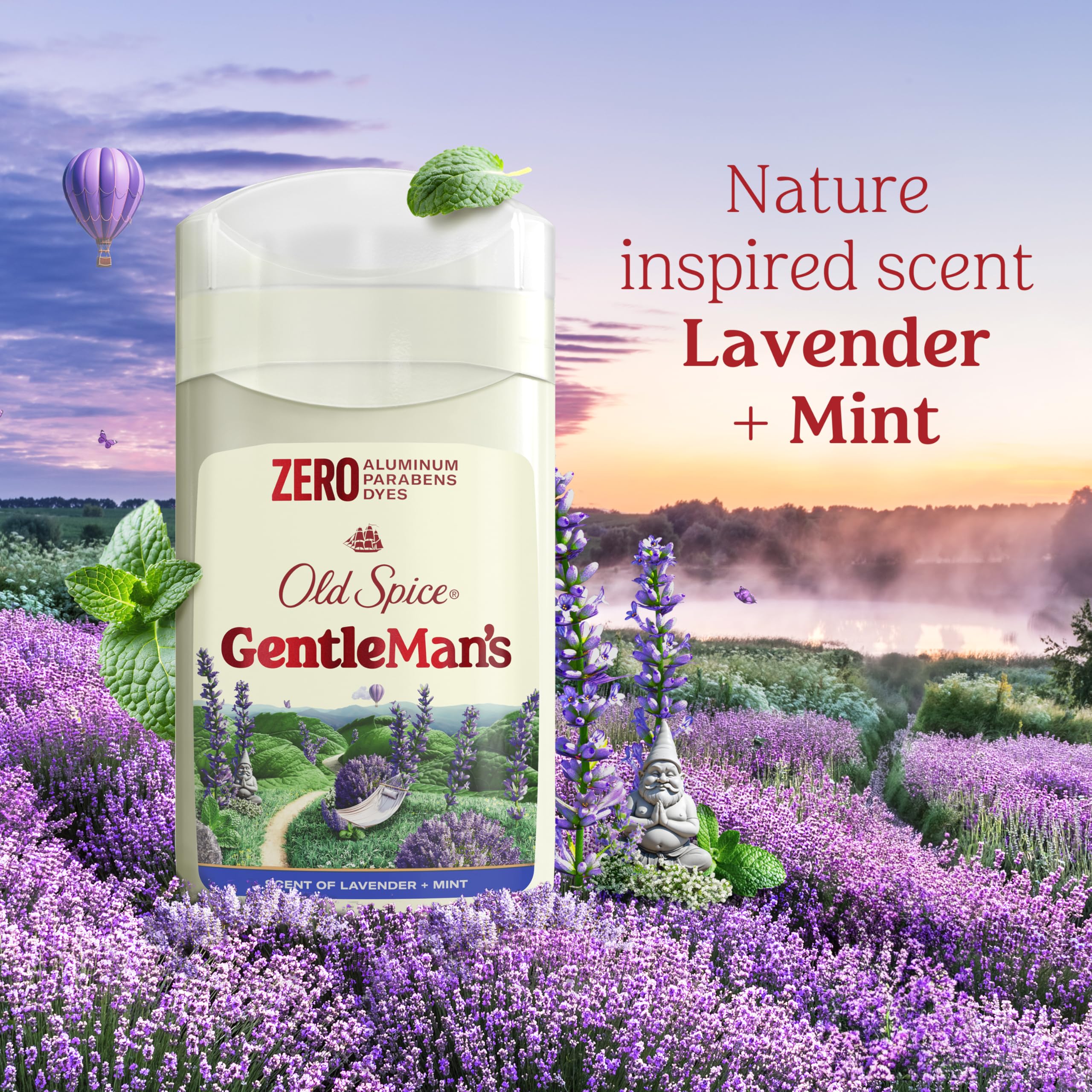 Old Spice Men's Deodorant Aluminum Free Lavender & Mint, 3.0oz (Pack of 3)