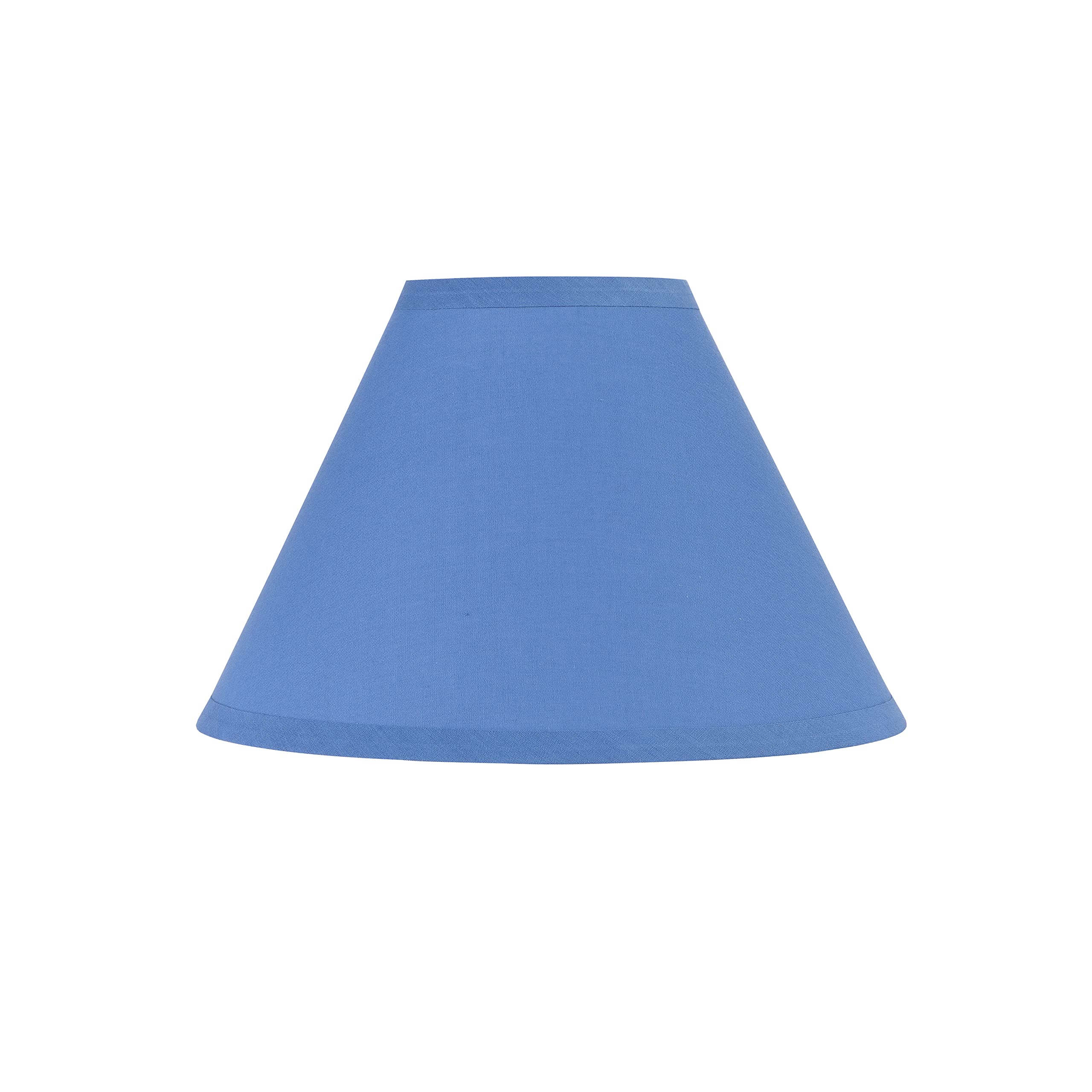 Aspen Creative 58763, Empire Uno Lamp Shade, Cornflower Blue, 4" Top x 10" Bottom x 7" Slant Height, Slip UNO 33mm