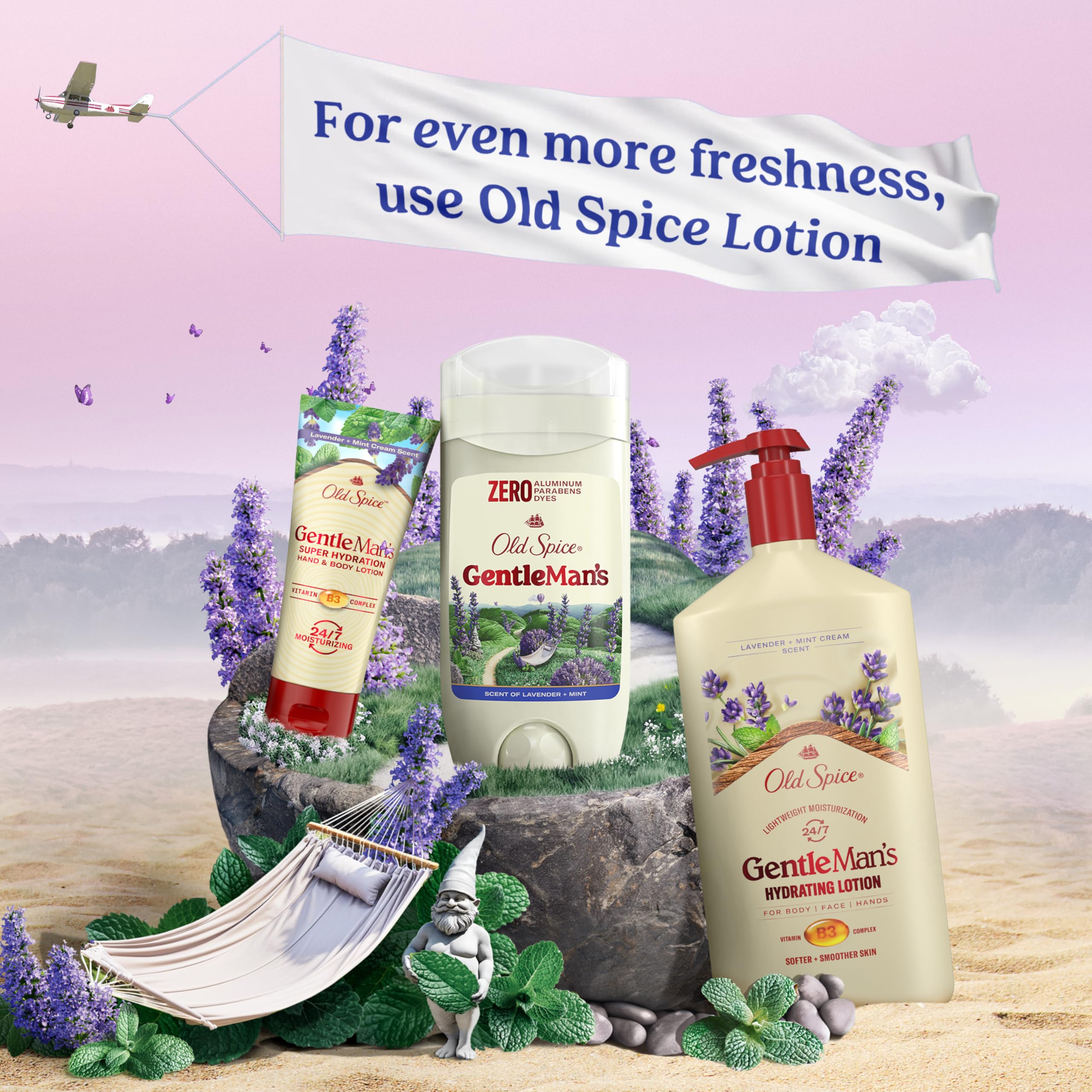 Old Spice Men's Deodorant Aluminum Free Lavender & Mint, 3.0oz (Pack of 3)