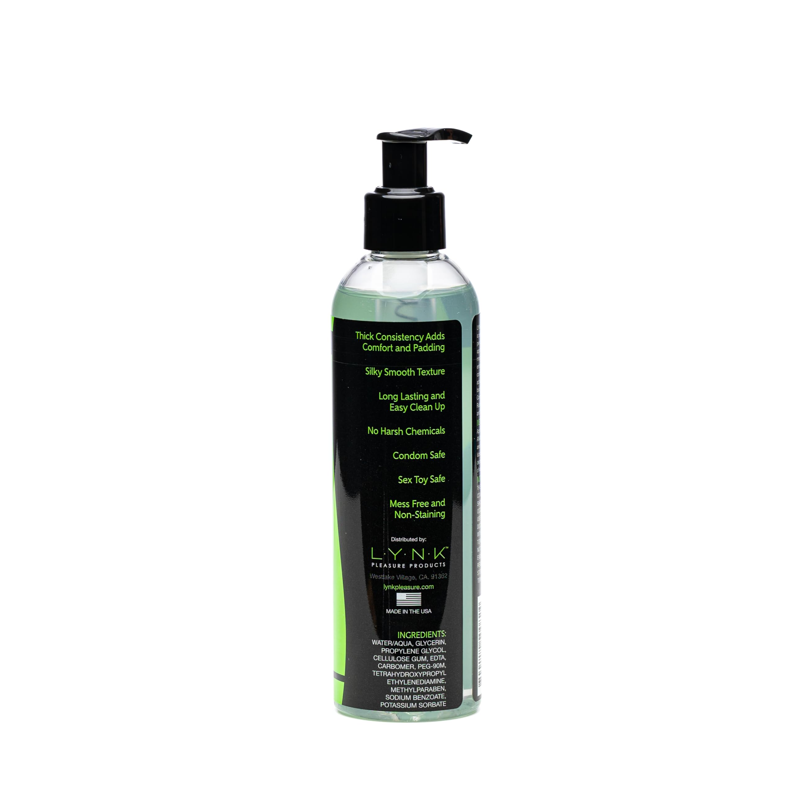 LYNK Water Based Personal Lubricant, Lasts Long Easy to Clean, Lubricant for Privacy w/Latex & Silicone, Men Women Couples Solo Play, 8 oz