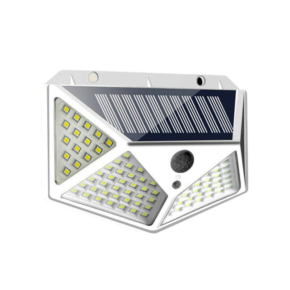 100LED Solar Power Wall Light PIR Motion Sensor Outdoor Street Lamps IP65 Waterproof Garen Lamp Solar Light Outdoors Lamps(4 Pack)