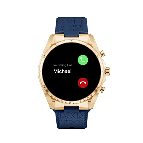 Michael Kors Men's or Women's Gen 6 44mm Touchscreen Smart Watch with Alexa Built-In, Fitness Tracker, Sleep Tracker, GPS, Music Control, Smartphone Notifications (Model: MKT5152V)
