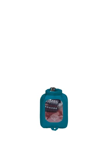 Osprey 3L Waterproof Dry Sack with Window, Waterfront Blue