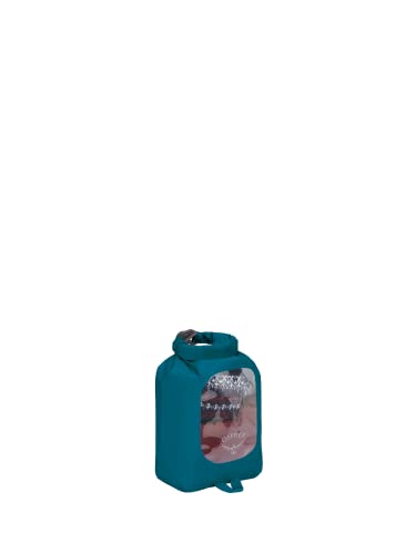 Osprey 3L Waterproof Dry Sack with Window, Waterfront Blue