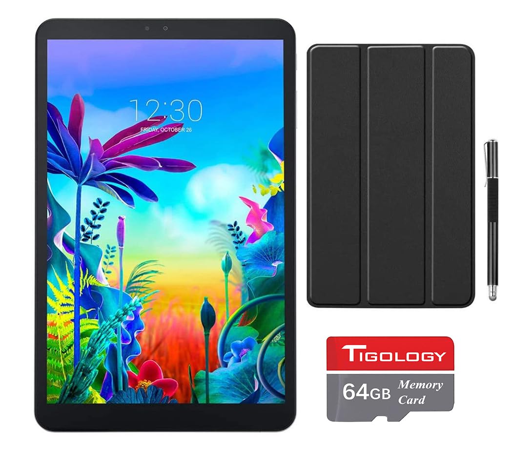 LG G Pad 5 10.1-inch 4GB LTE Unlock Tablet, Qualcomm MSM8996 Snapdragon Processor, Bluetooth, 4GB RAM, 32GB Storage, Fingerprint, Android 9.0 with Accessories