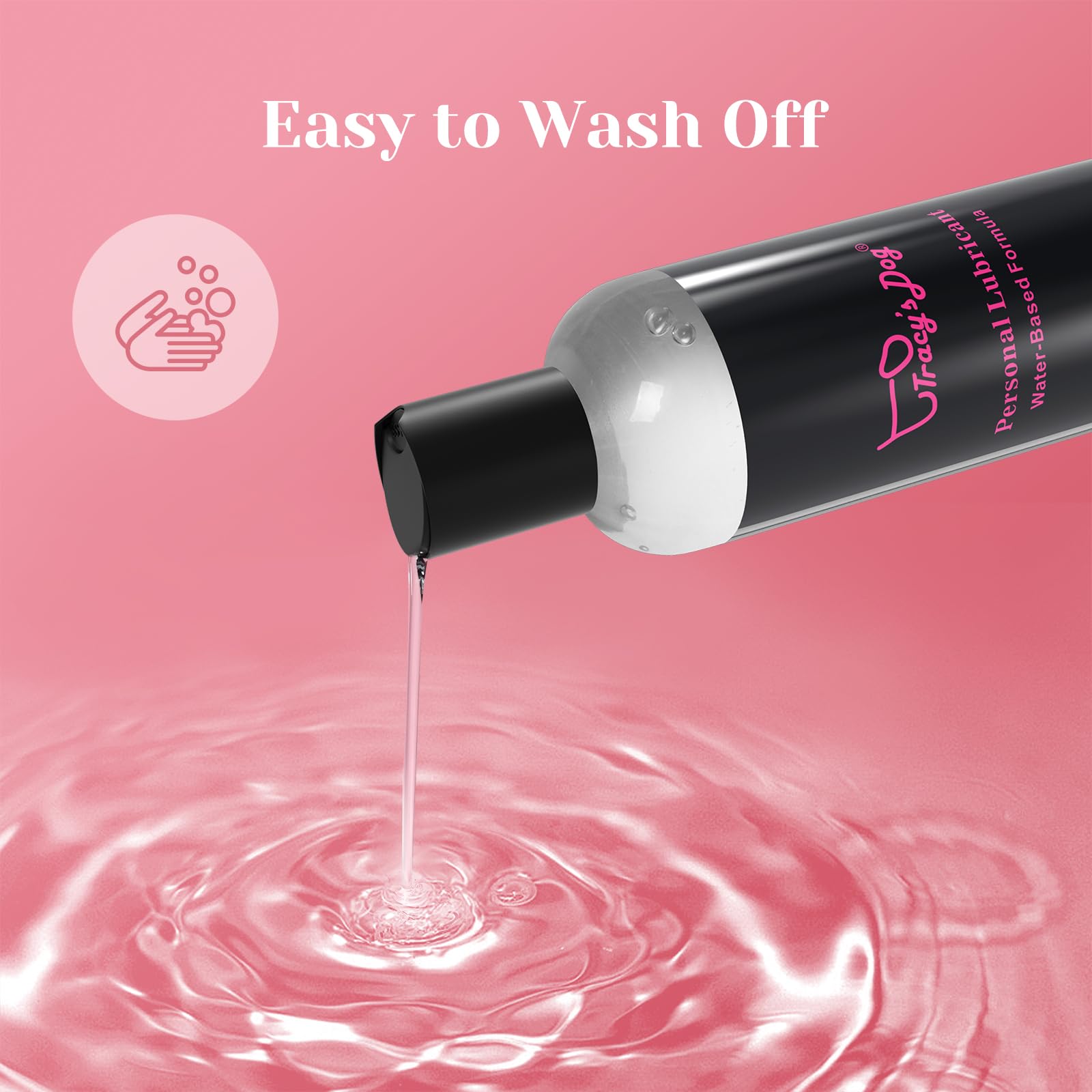Tracy's Dog Water Based Lube,Lubricant for Women, Men and Couples 8 oz