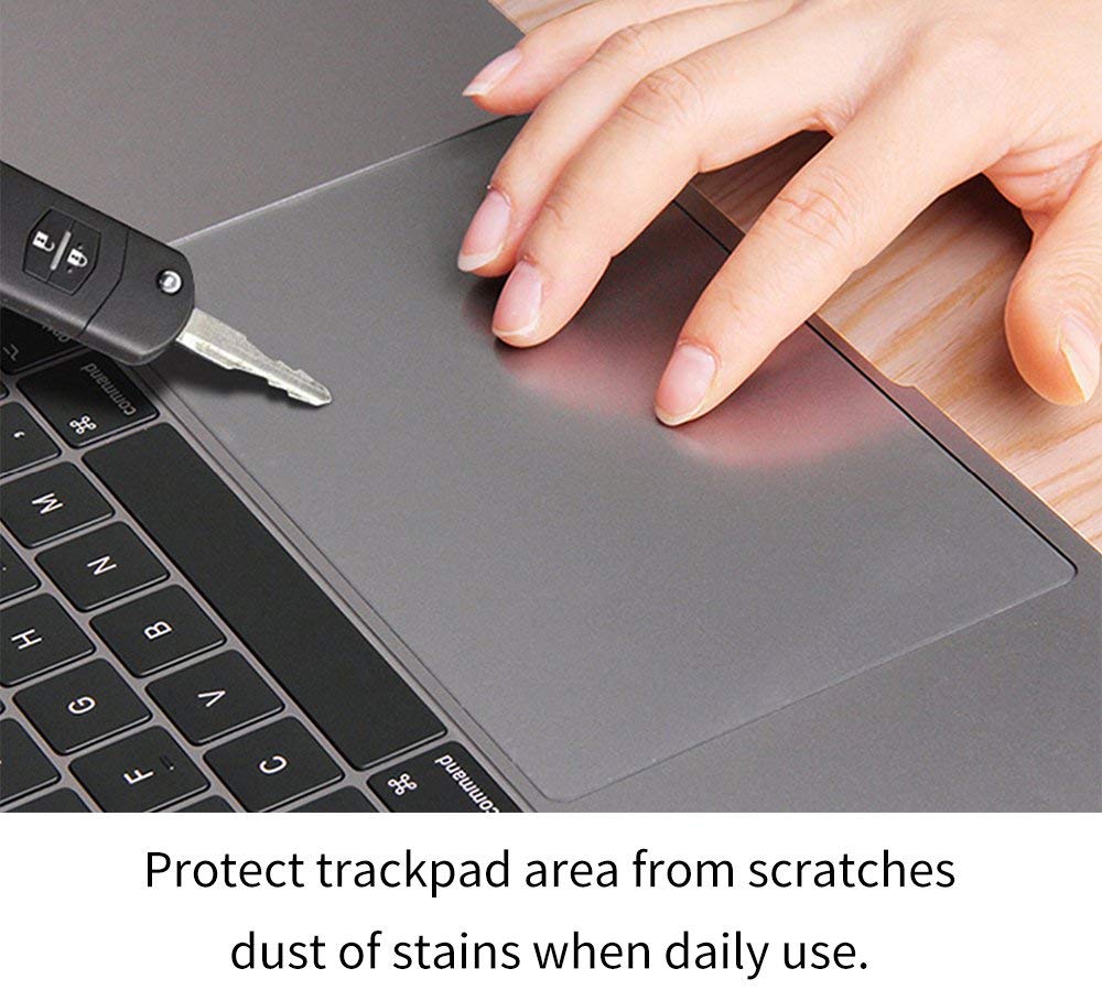 CaseBuy MacBook Air 15 inch Trackpad Protector Cover for 2025 2024 2023 MacBook Air 15.3" M4 M3 M2 Chip A3241 A2941 A3114 with Touch ID Clear Anti-Scratch Touch Pad Protector Skin -2PCS
