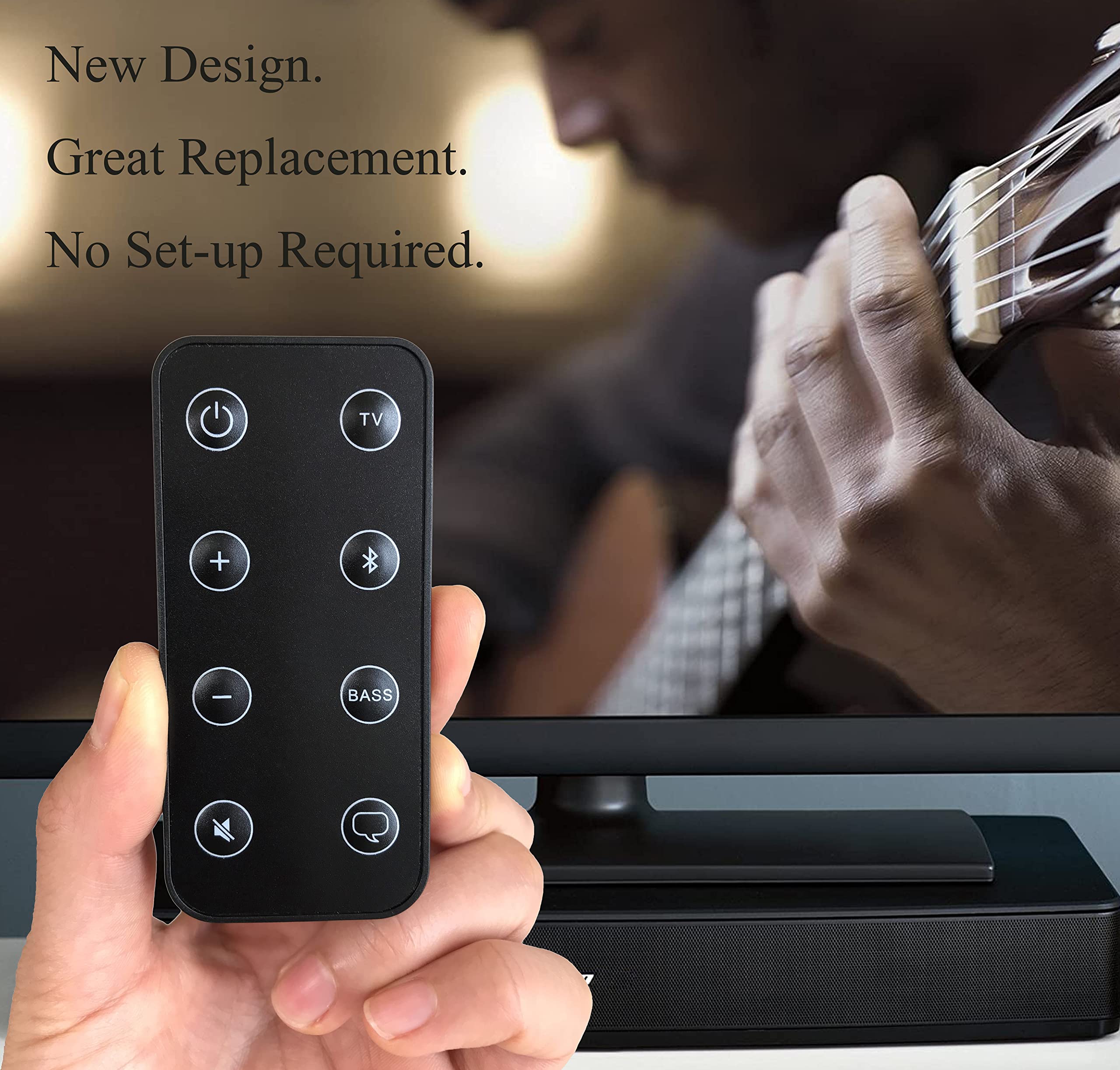 Replacement Remote Control for Bose Solo 5 10 Sound Bar Soundbar Series 2 ii; Solo 15 Series II 732522 418775 431974 TV Speaker Bluetooth