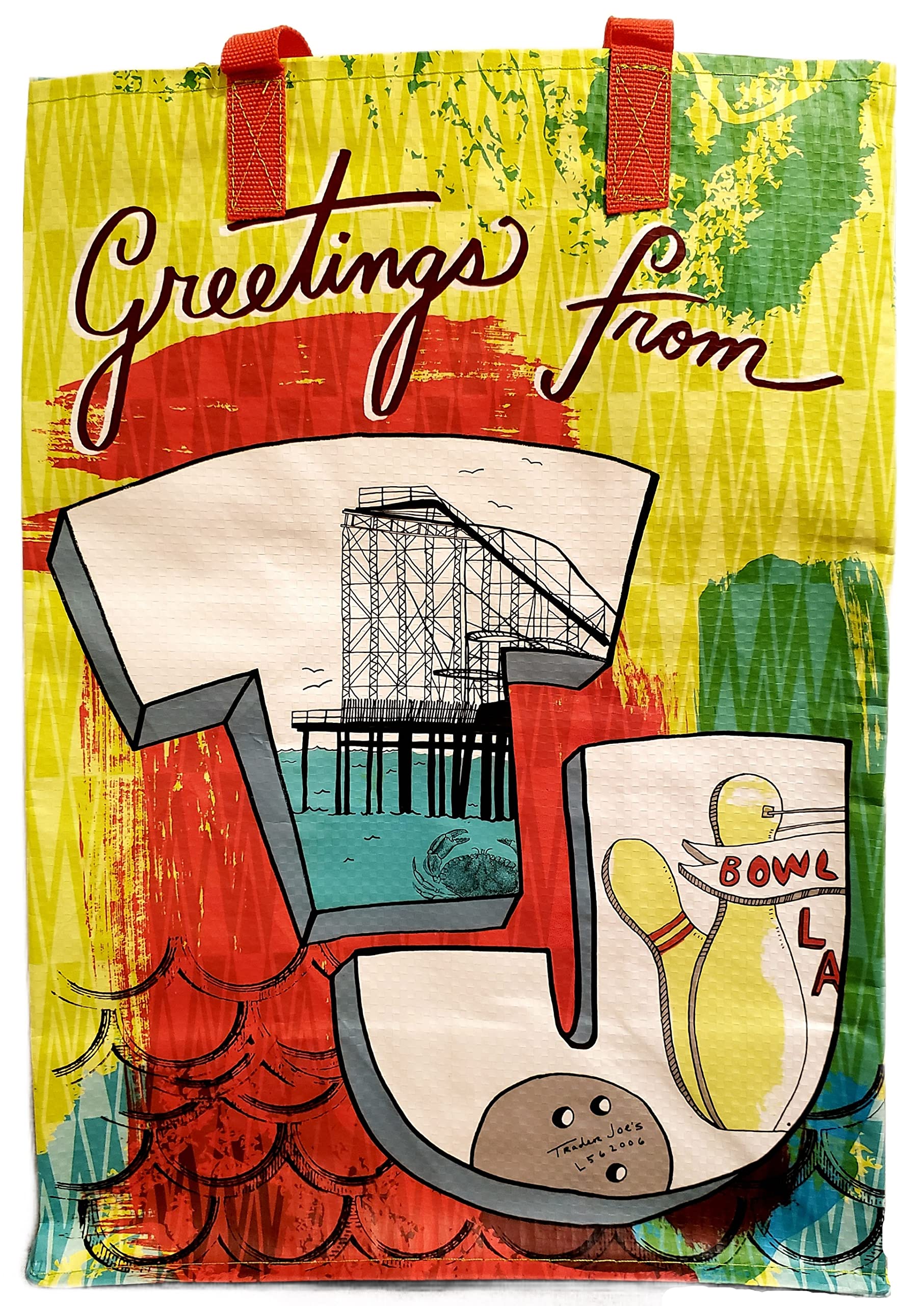 Trader Joe's New Jersey Theme Reusable Shopping Grocery Tote Bag