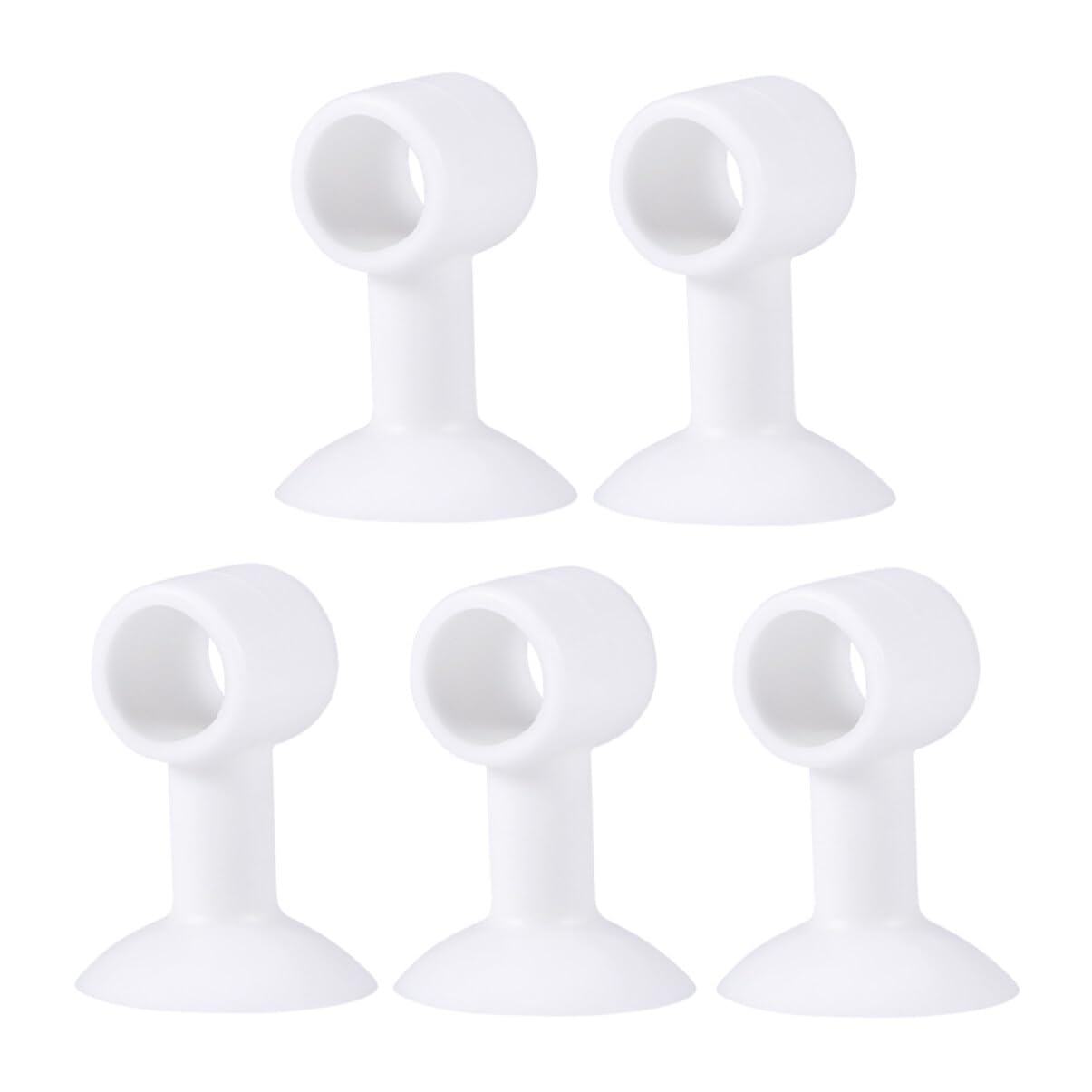 COHEALI 5pcs Rubber Door Knob Bumper Door Wall Protector Silicone Door Stop Car Door Protector Rubber Door Stopper Door Bumpers Miniture Decoration Mini Decor Door Trim Protection White