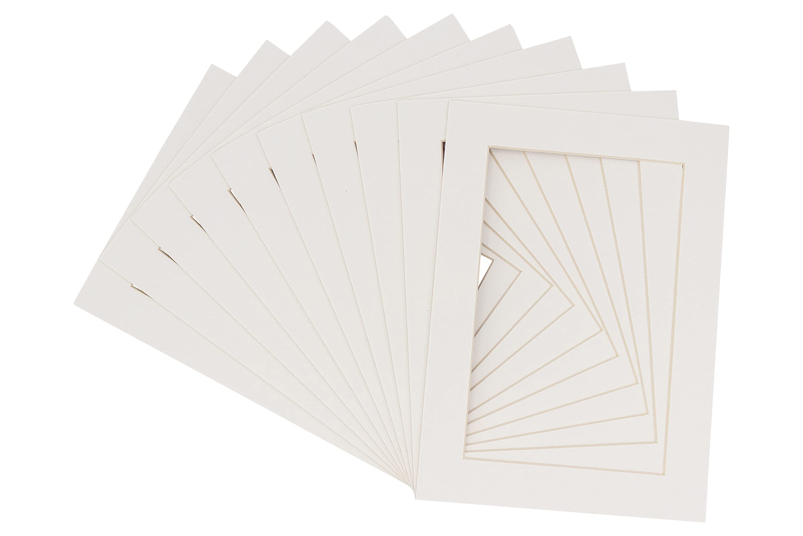 11x14 Mat for 12x16 Frame - Precut Mat Board Acid-Free Textured White 11x14 Photo Matte For a 12x16 Picture Frame, Premium Matboard for Family Photos, Show Kits, Art, Picture Framing, Pack of 1 Mat