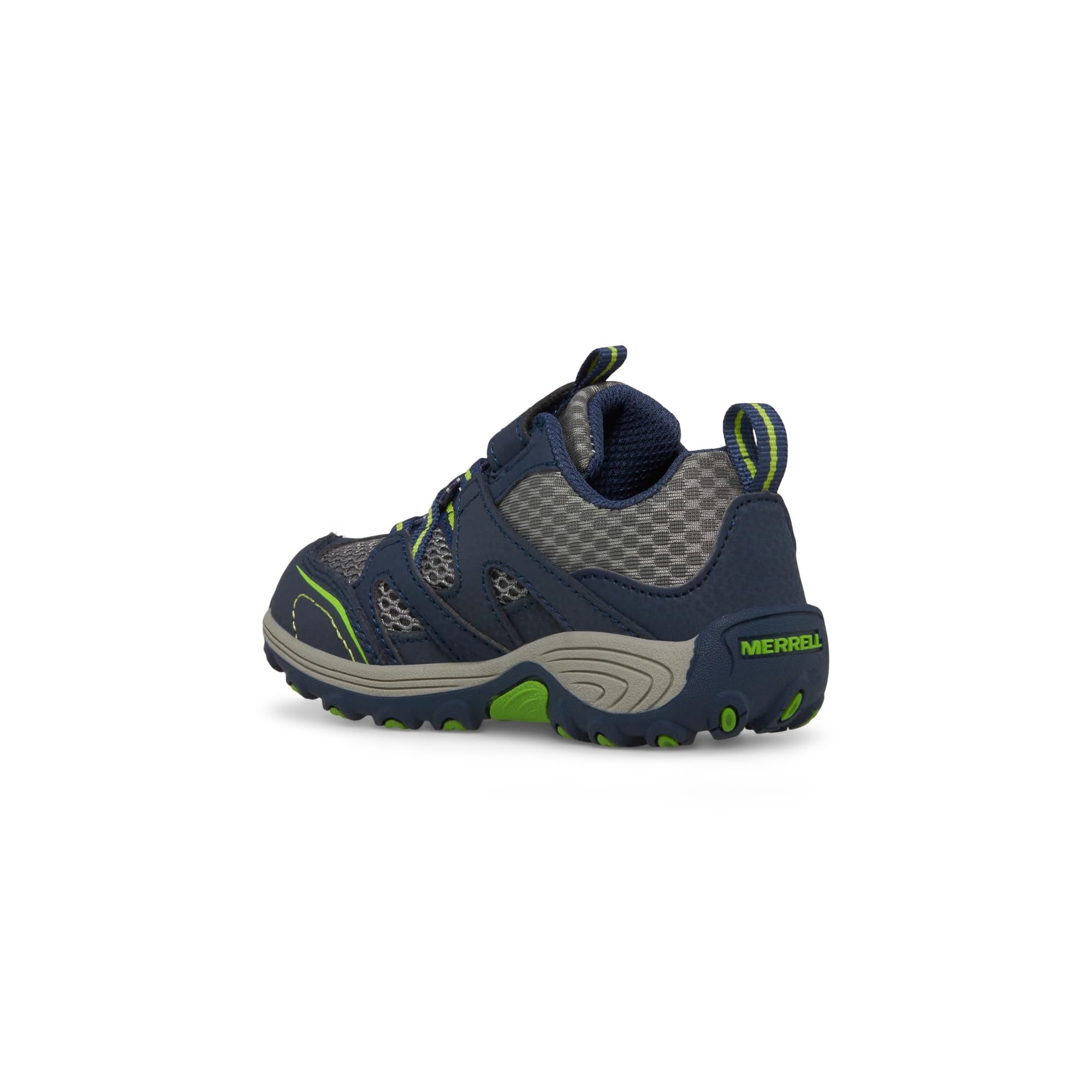 Merrell Trail Chaser Hiking Sneaker, Navy/Green, 2 US Unisex Big Kid
