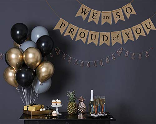 JeVenis We Are So Proud of You Banner Graduation Banner Congratulations Banner Graduation Party Decorations Graduation Commencement Decoration