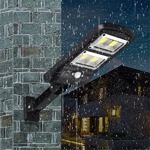 RXF Outdoor Solar Wall Light,4 Mode Remote Control COB Solar Light PIR Motion Sensor Outdoor Solar IP65 Waterproof Lamp,for Garden Patio Yard,2pcs