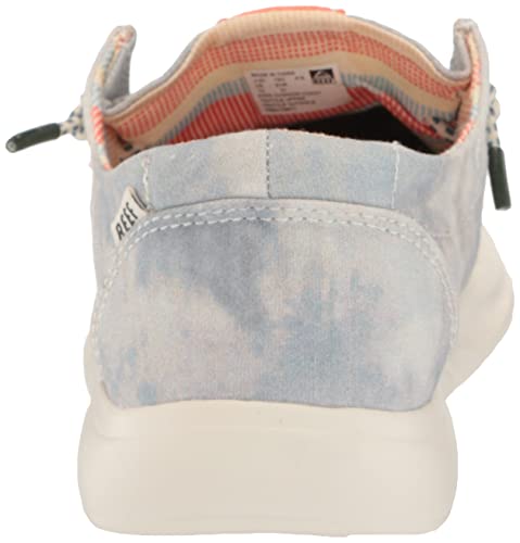 Reef Girls Kids Cushion Coast Sneaker, Washed Ocean, 2 Big