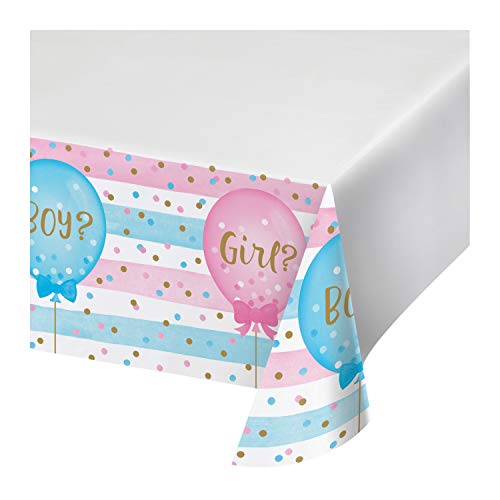 Creative Converting Plastic TABLECOVER Border Print, 54" X 102", 0.01x102x54inc, Multicolor