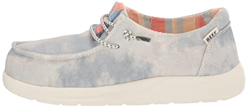 Reef Girls Kids Cushion Coast Sneaker, Washed Ocean, 2 Big