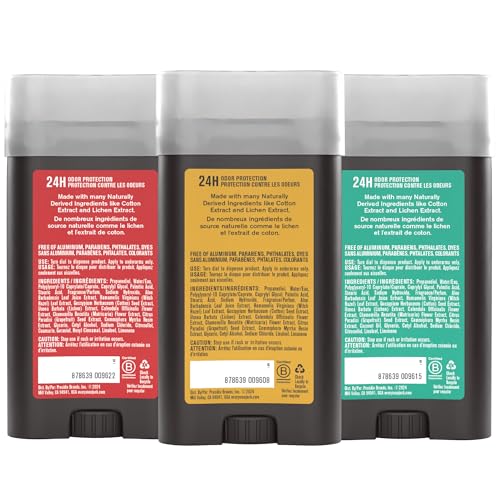 Every Man Jack Men's Deodorant Variety Set - Three Full-Sized Deodorant Sticks with Clean Ingredients & Incredible Scents - Cedar + Red Sage, Amber + Sandalwood, Sea Mineral + Citron - 3 oz (3 Pack)