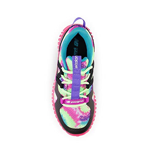 New Balance Girls PLAYGRUV V2 Bungee Sneaker, Hi-Pink/Black/Cosmic Rose, 2.5 Little Kid
