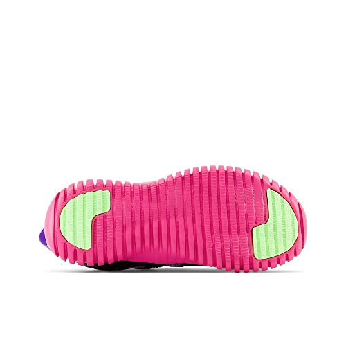New Balance Girls PLAYGRUV V2 Bungee Sneaker, Hi-Pink/Black/Cosmic Rose, 2.5 Little Kid
