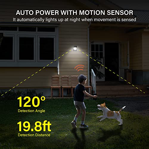 ZONE INDUSTRY CORP. 1000 Lumens LED Solar Power Jelly Jar Light Wall Lantern Night Security Light with Motion Sensor and Replaceable Rechargeable Battery, Waterproof, for Outdoor & Indoor, Bronze