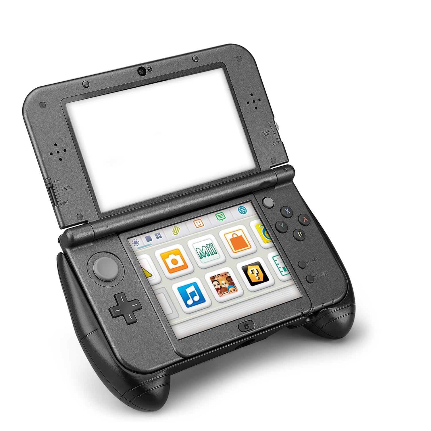 TNP New Nintendo 3DS XL Hand Grip - Protective Cover Skin Controller Grip Case Ergonomic Comfort Anti Slip Handle Console Grip with Kick-Stand for New Nintendo 3DS XL LL 2015 Model