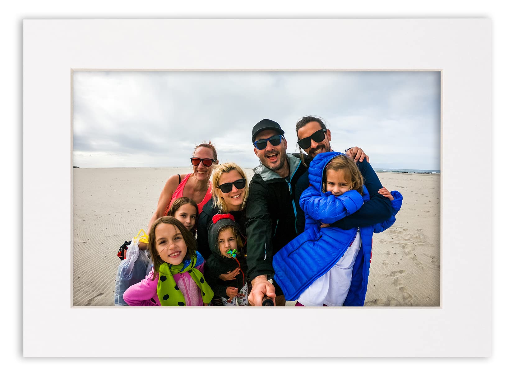 14x18 Mat Bevel Cut for 12x16 Photos - Acid Free White Precut Matboard - for Pictures, Photos, Framing - 4-ply Thickness