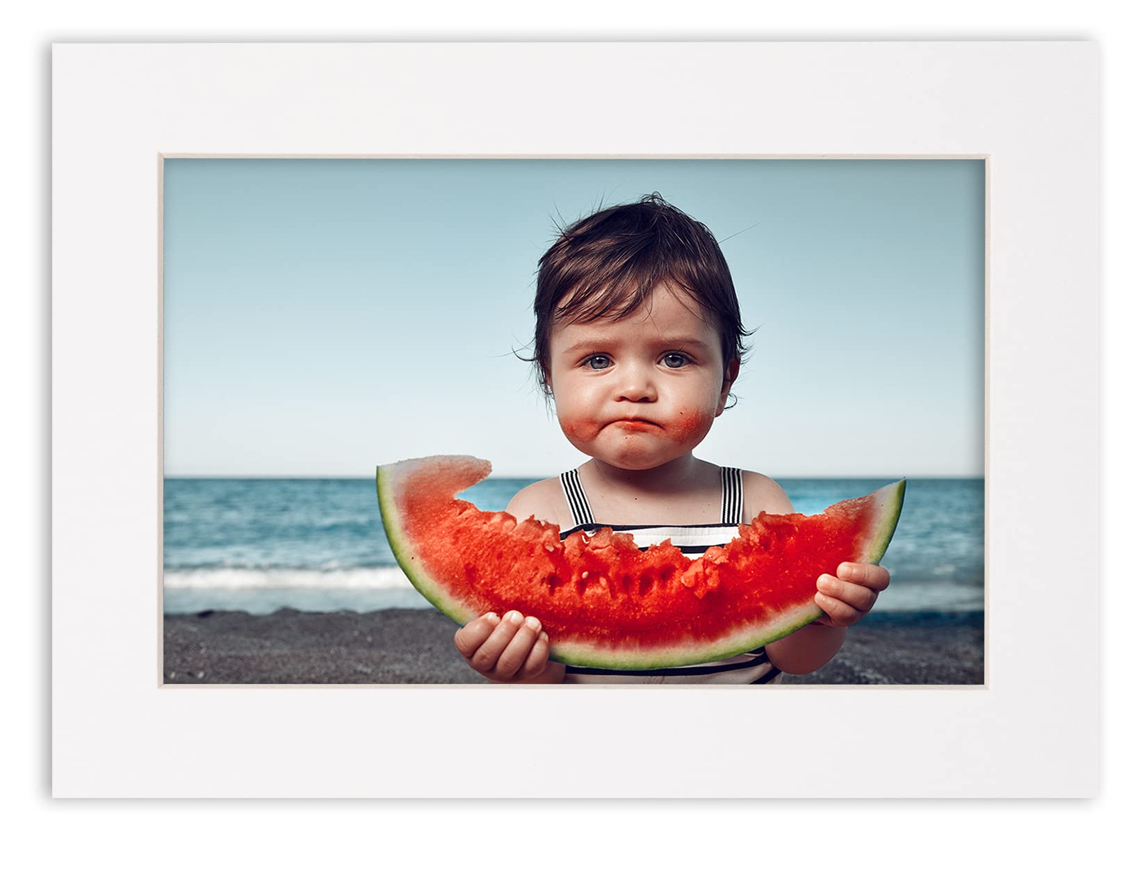 14x18 Mat Bevel Cut for 12x16 Photos - Acid Free White Precut Matboard - for Pictures, Photos, Framing - 4-ply Thickness
