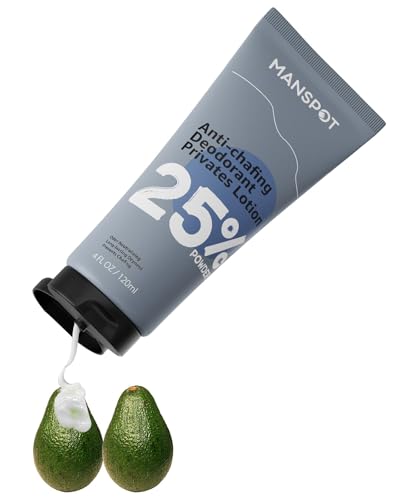 MANSPOT Deodorant Men for Ball Groin Armpit, Anti Chafing Deodorant Privates Ball Lotion/Powder for Men, Neutralize Odor, Anti-irritant, Keep Dryness & Against Sweat Odor, Safe for Whole Body, 4oz