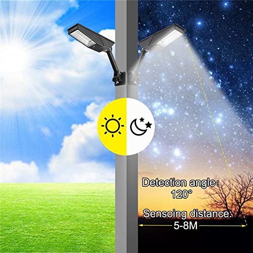 DHAEY 12W LED Solar Lamp PIR Motion Sensor Solar Garden Light Outdoor Lighting Energy Saving Street Yard Path Lamp IP65 Waterproof Luopan Tracking Lighting (Color : Non Remote)