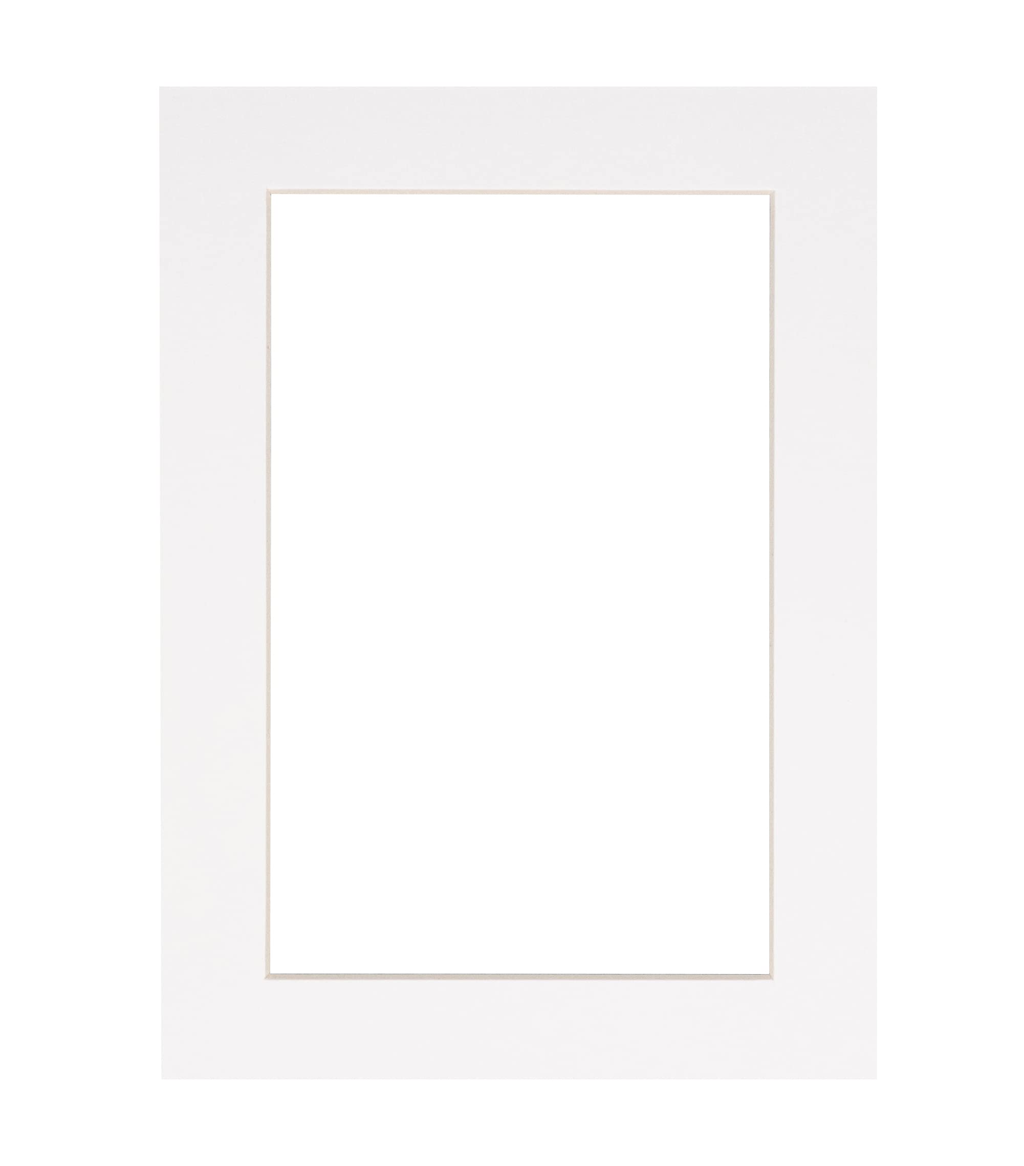 14x18 Mat Bevel Cut for 12x16 Photos - Acid Free White Precut Matboard - for Pictures, Photos, Framing - 4-ply Thickness