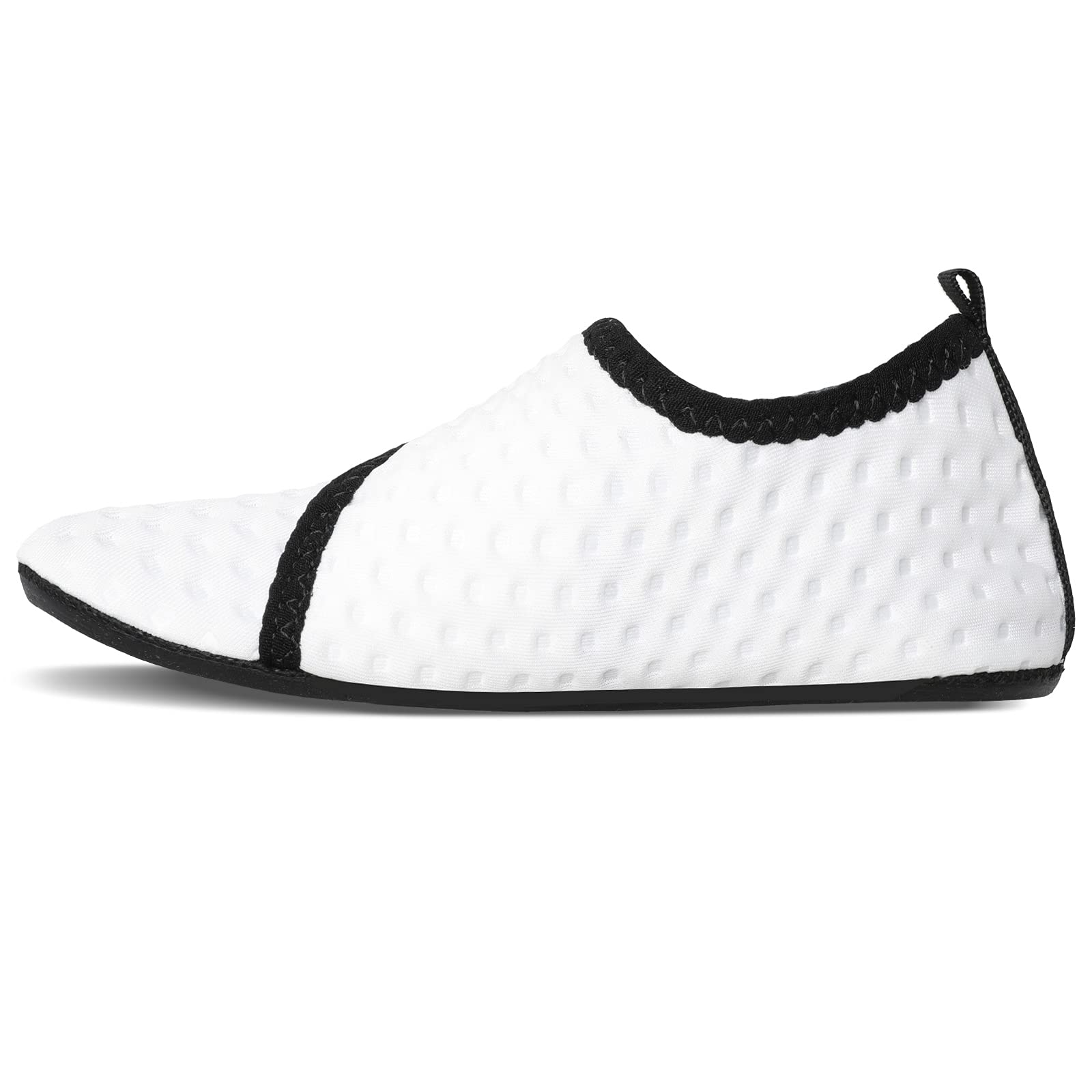 L-RUN Toddler Swim Shoes Barefoot Water Skin Shoes Soft White 4-5=EU20-21