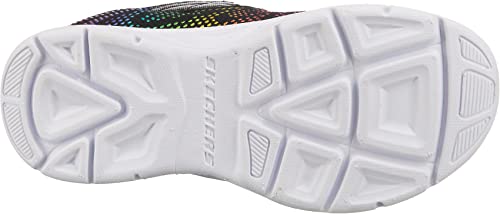 Skechers Litebeams Sneaker, Black/Multi, 2 US Unisex Little Kid