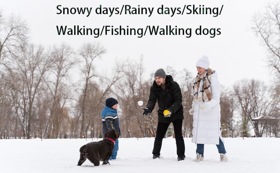 SILENTCARE Men's Warm Snow Boots, Fur Lined Waterproof Winter Shoes, Anti-Slip Lightweight Ankle Boot (11.5 M US, Black)