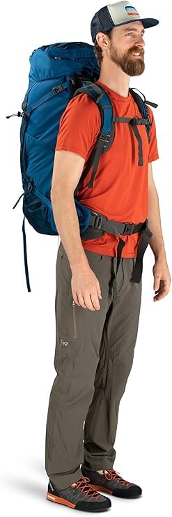 Osprey Aether 65L Men's Backpacking Backpack, Black, S/M