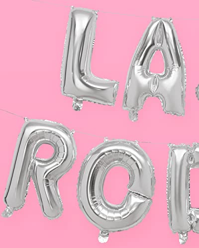 xo, Fetti Last Rodeo Foil Balloons - 16", Silver | Bachelorette Party Decorations, Yeehaw, Bride Supplies, Nashville, Austin, Scottsdale Bach