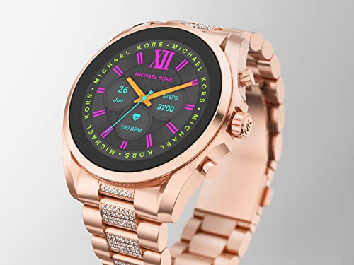 Michael Kors Men's or Women's Gen 6 44mm Touchscreen Smart Watch with Alexa Built-In, Fitness Tracker, Sleep Tracker, GPS, Music Control, Smartphone Notifications (Model: MKT5135V)