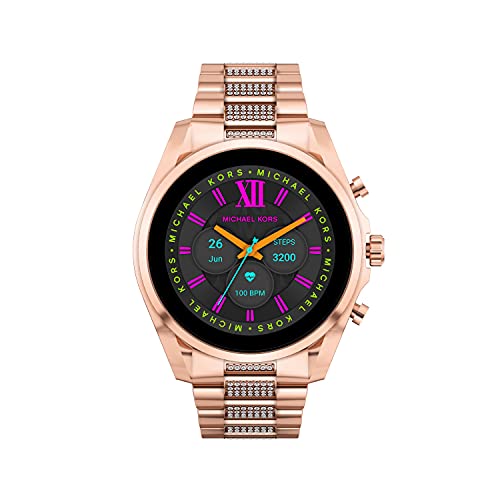 Michael Kors Men's or Women's Gen 6 44mm Touchscreen Smart Watch with Alexa Built-In, Fitness Tracker, Sleep Tracker, GPS, Music Control, Smartphone Notifications (Model: MKT5135V)