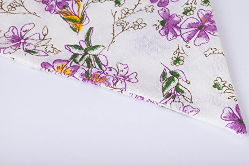 LOVENJOY Floral Fabric Bunting Banner Shabby Chic Tea Party Garland