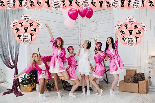 40Pcs Rose Gold Bachelorette Party Balloons, Bachelorette Party Decorations Set, Hen Party Decorations, Bridal Shower Decorations, Engagement Party Decorations Supplies Kit