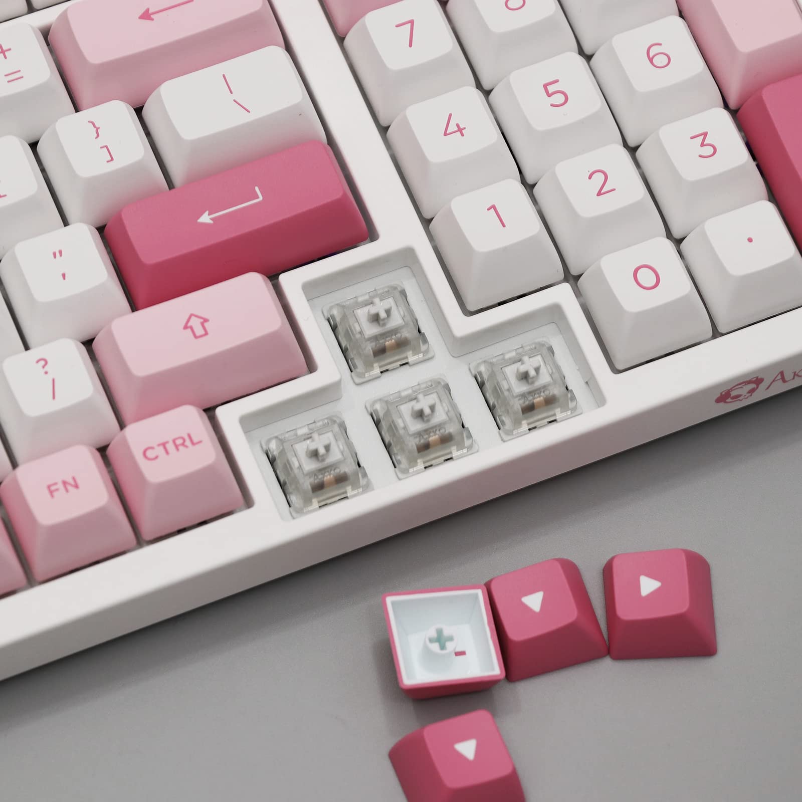 EPOMAKER Prunus Lannesiana 3098B 98 Keys Hot-Swap 2.4Ghz Wireless/Bluetooth/Wired Mechanical Keyboard with RGB Backlight, PBT Keycaps for Gamers (CS Jelly Pink, 3098B Prunus Lannesiana)